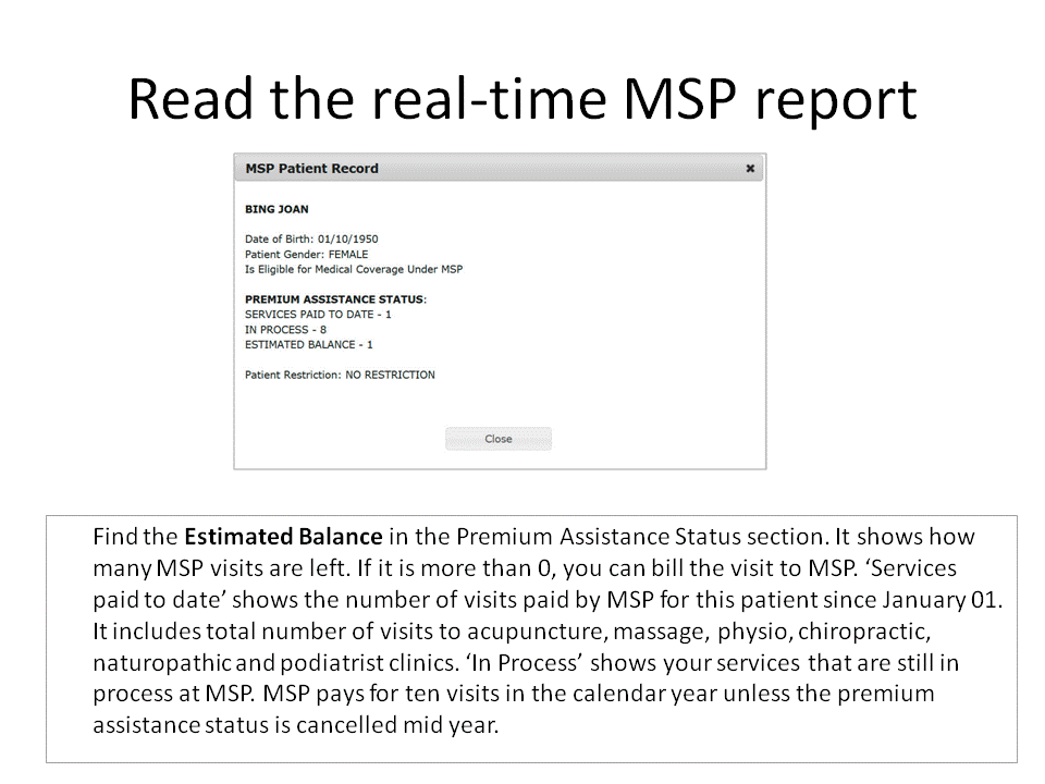 Tutorial for acupuncturists - Claim Manager