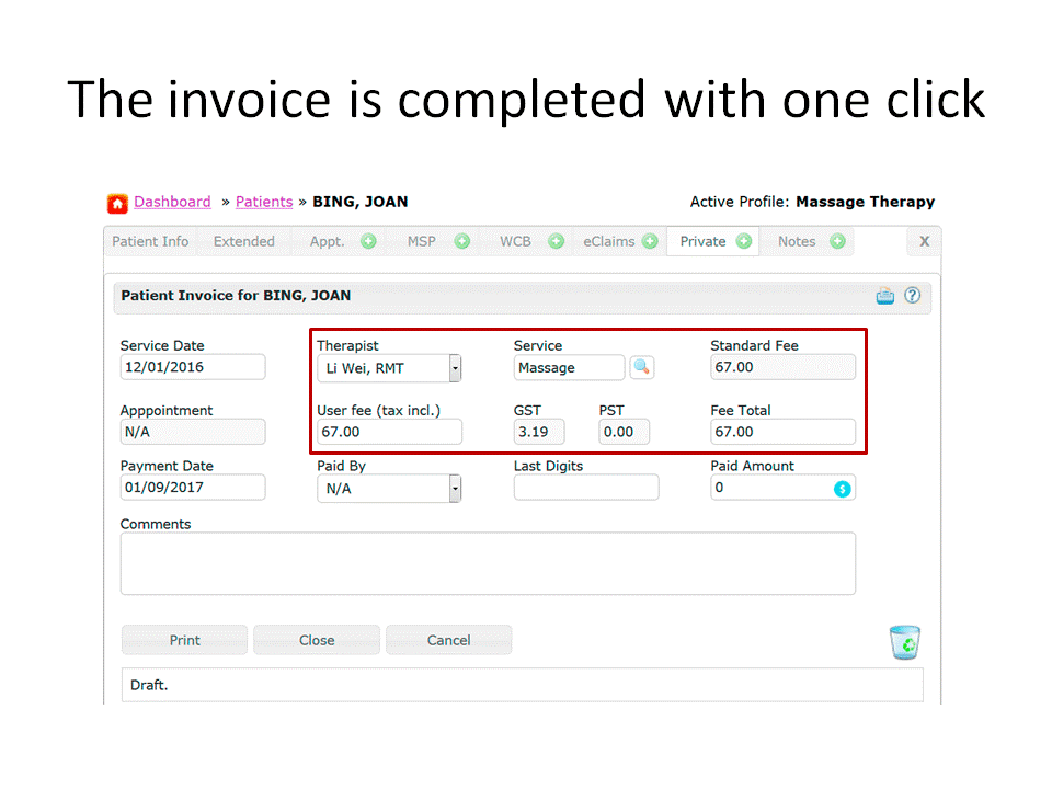 Create-fee-schedule-for-clinic - Claim Manager